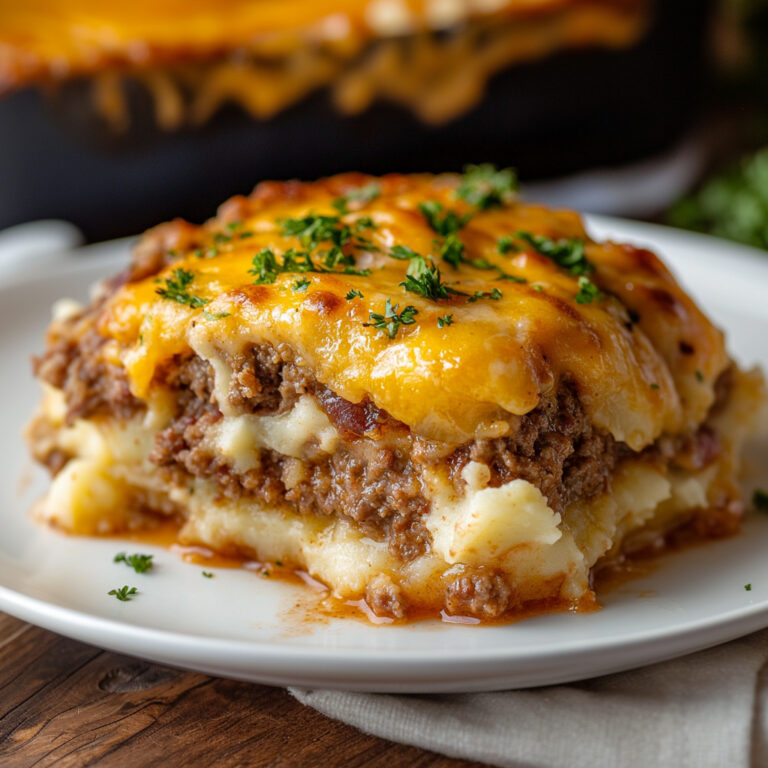 Cowboy Meatloaf And Potato Casserole - Easy DIY Recipes