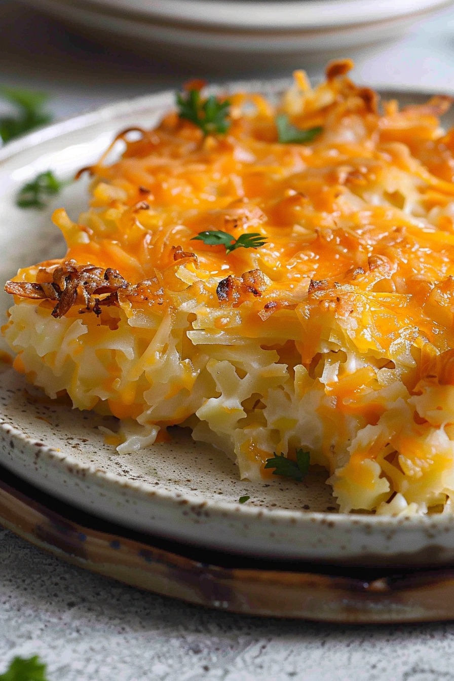 Golden Hash Brown and Cheese Casserole - Easy DIY Recipes