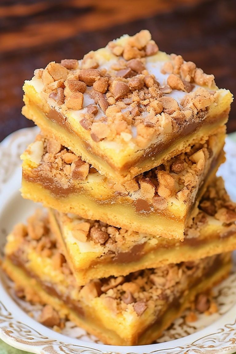 Cake Mix Toffee Bars - Easy DIY Recipes