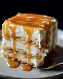 Caramel Apple Eclair Cake (No-Bake) - Easy DIY Recipes
