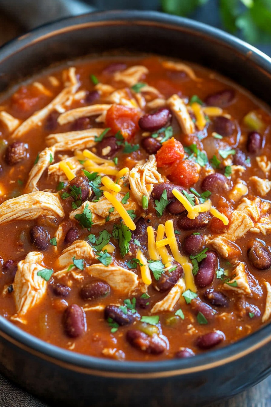 Slow Cooker Chicken Chili - Easy DIY Recipes