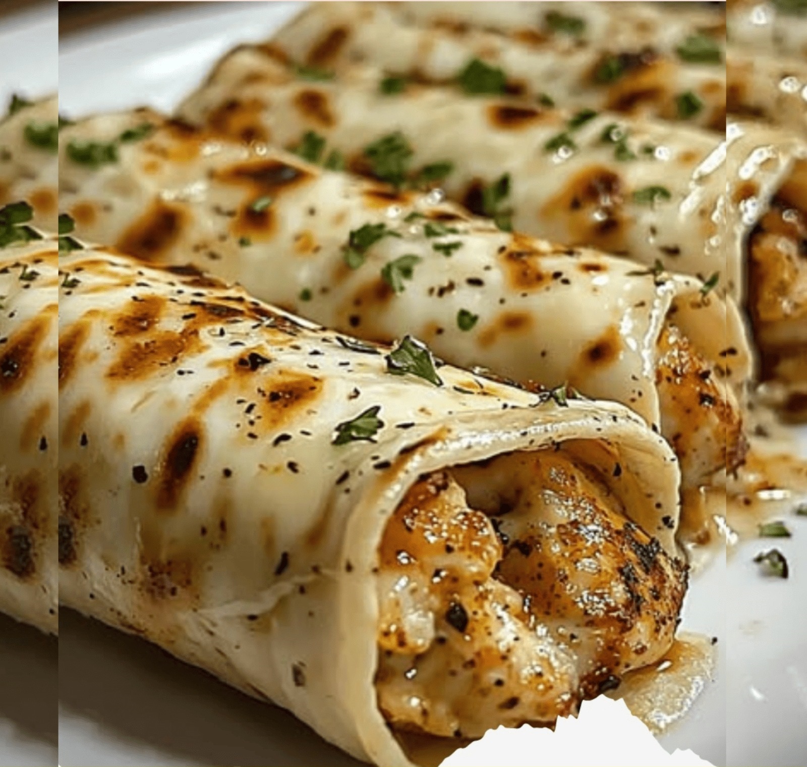 Cheesy Garlic Chicken Wraps - Easy DIY Recipes