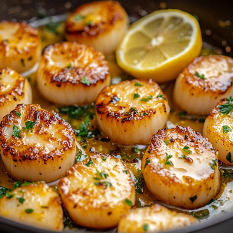 Lemon Garlic Butter Scallops - Easy DIY Recipes