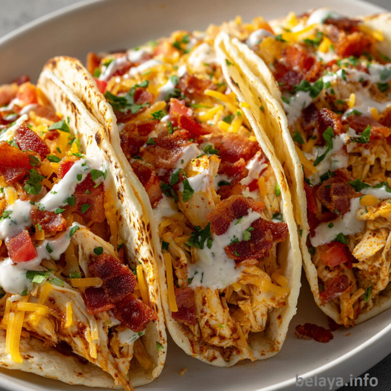 Chicken Bacon Ranch Tacos - Easy DIY Recipes