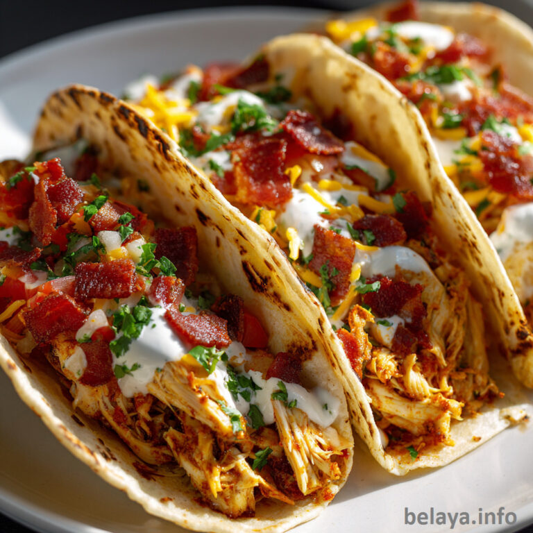 Chicken Bacon Ranch Tacos - Easy DIY Recipes