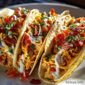Chicken Bacon Ranch Tacos - Easy DIY Recipes