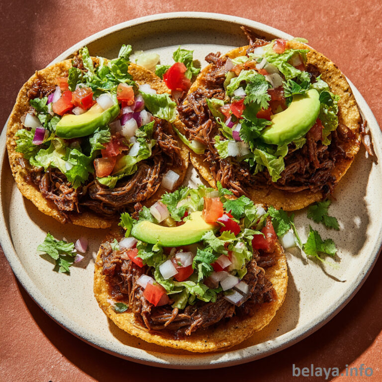 Tostadas de Salpicon (Pulled Beef Tostadas) - Easy DIY Recipes